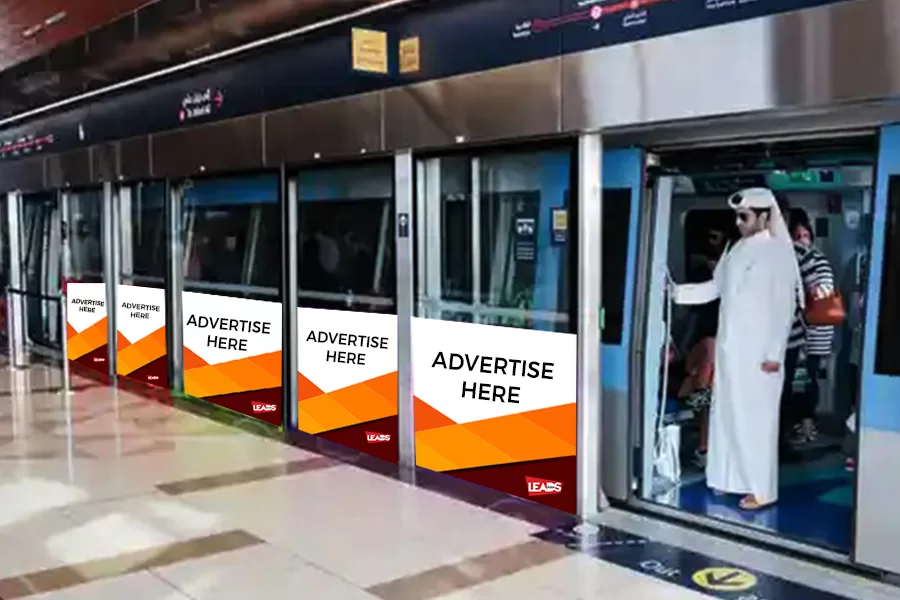 Dubai Metro Advertising. Over 400k Daily commuters. Check Rates