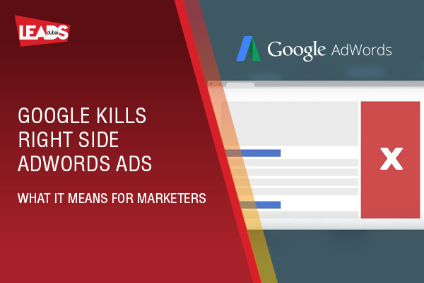 Google kills right hand side adwords ads. What it means for marketers